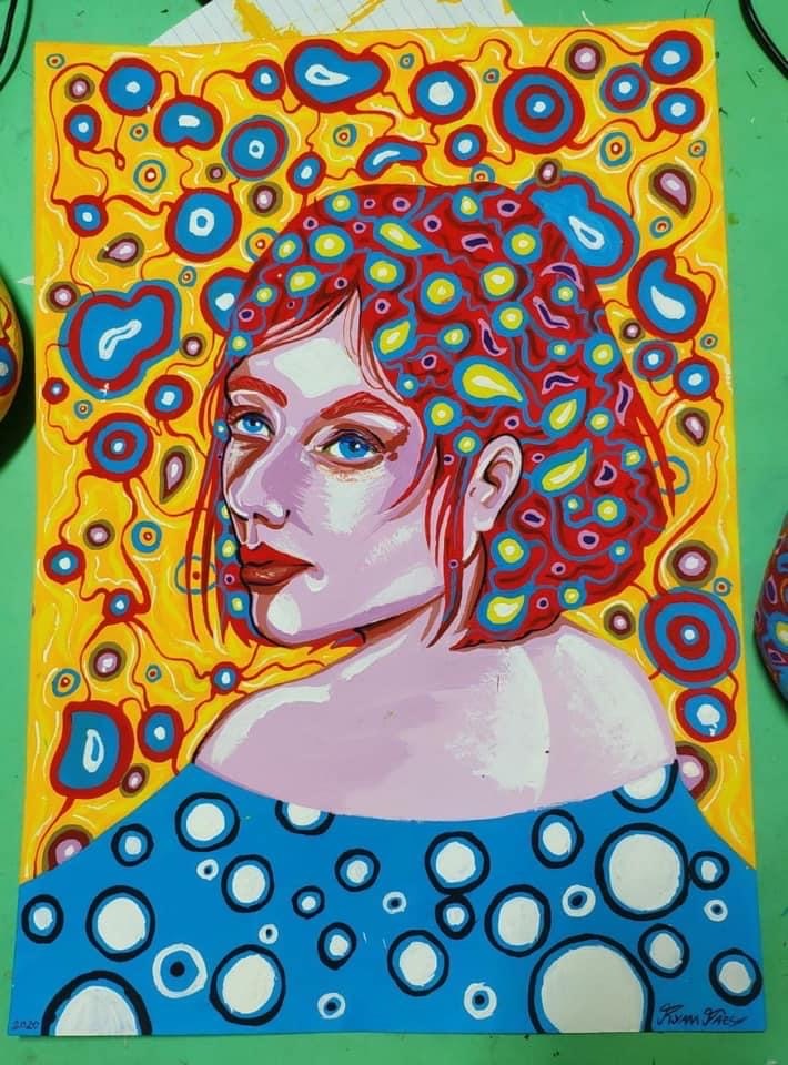 Policromos Aura Gnosis 2020 Acrílica sobre papel Ryan Paes – SED